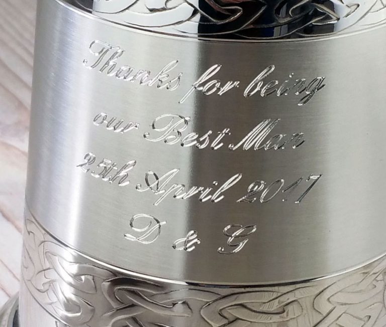 Personalised Traditional Pewter Tankard | Engraved Gift - TankardStore.com